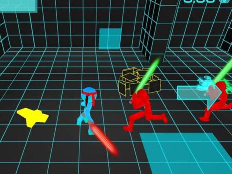 Stickman Neon Sword Fighting 🕹️ 在线游玩于Sgames