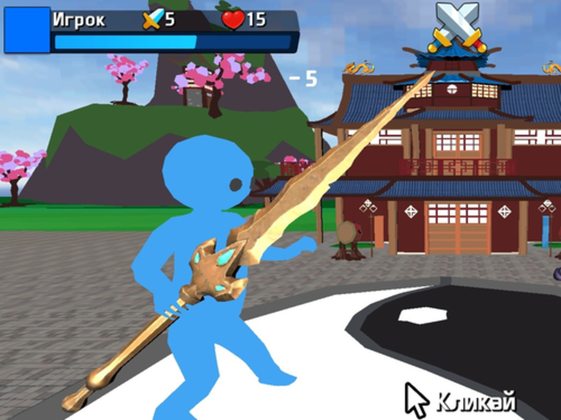 Obby Stickman On Swords 🕹️ 在线游玩于Sgames