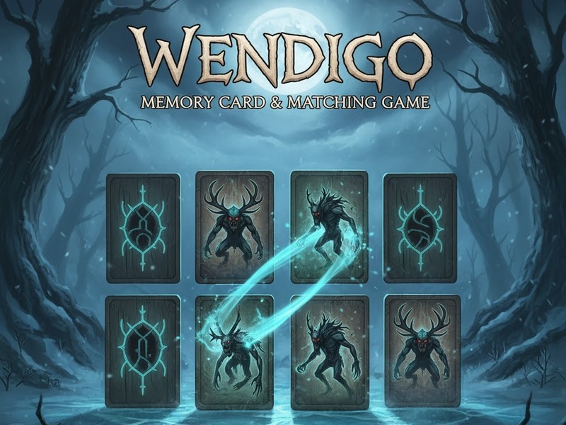 Wendigo Memory Card & Matching Game 🕹️ 在线游玩于Sgames