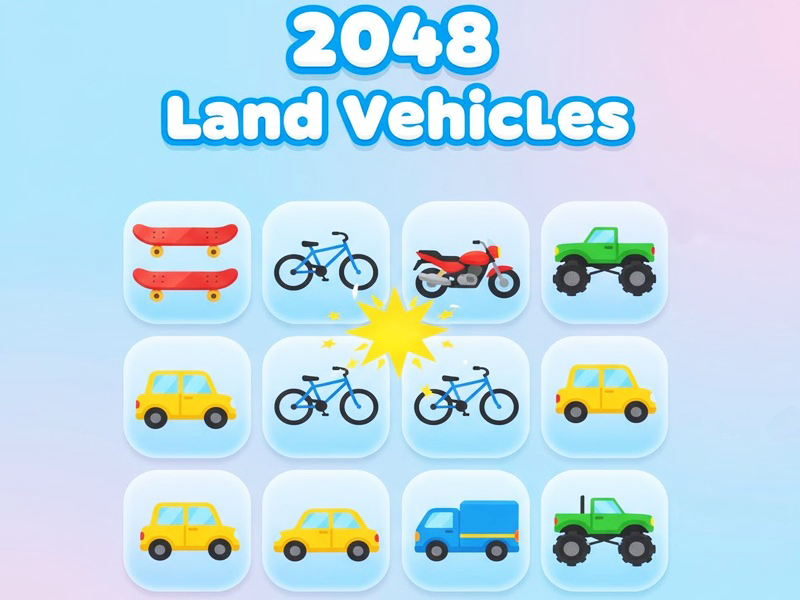 2048 Land Vehicles 🕹️ 在线游玩于Sgames