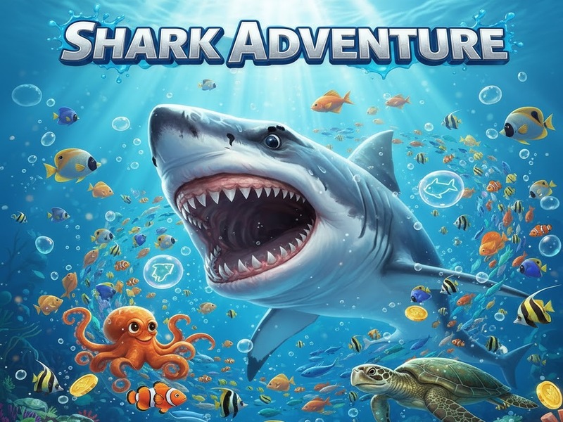 Shark Adventure 🕹️ 在线游玩于Sgames